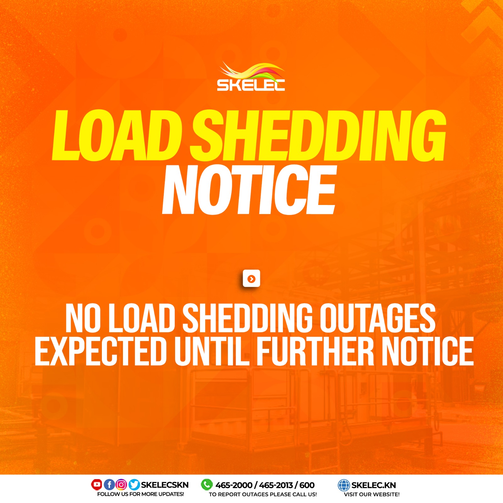SKELEC began a load shedding exercise as a result of a shortfall in ...
